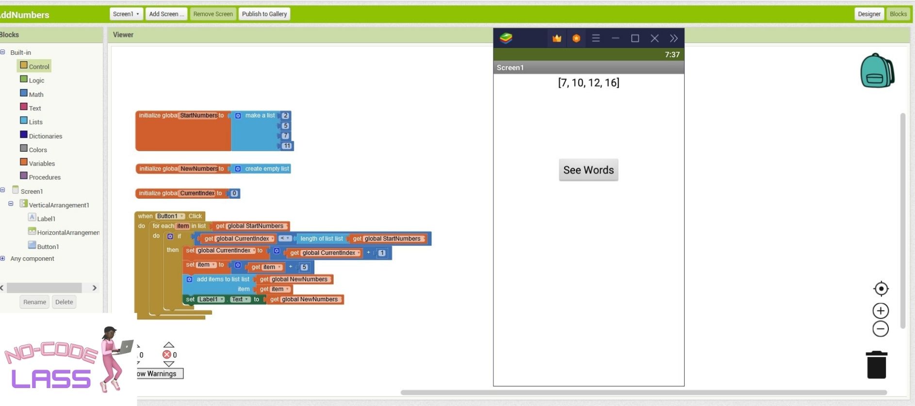 What Are “For Loops” and How Do You Use Them in App Inventor? – No Code ...